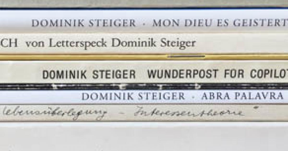 Dominik Steiger short book list